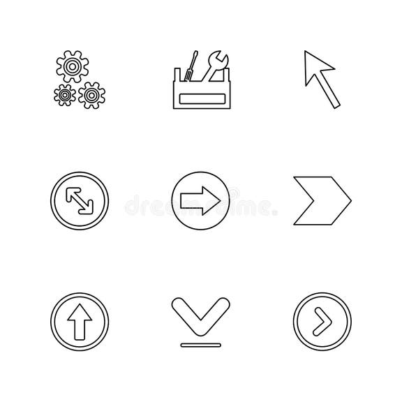 Gear Icons Arrows Stock Illustrations – 1,637 Gear Icons Arrows Stock ...