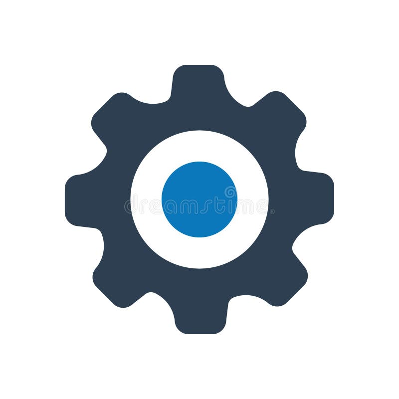 Setting Gears Icon, Technical Support Icon Stock Vector - Illustration ...