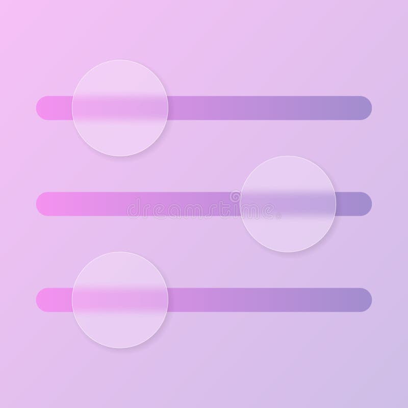 Setting Glass Morphism Style Icon. Setting Icon Transparent Glass Stock ...