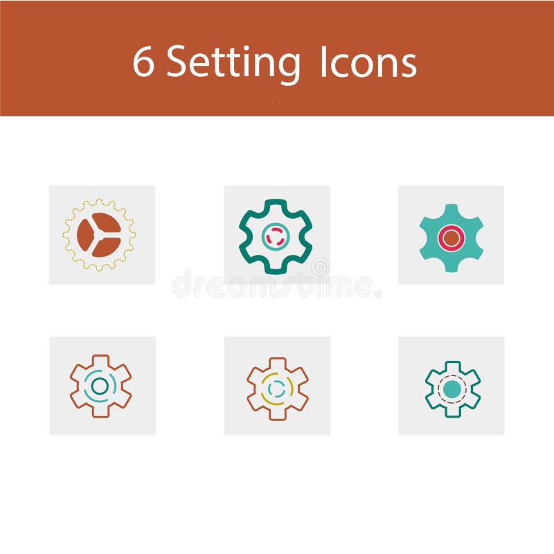 Setting Icon Crisp Corners Outline Stock Illustration - Illustration of ...