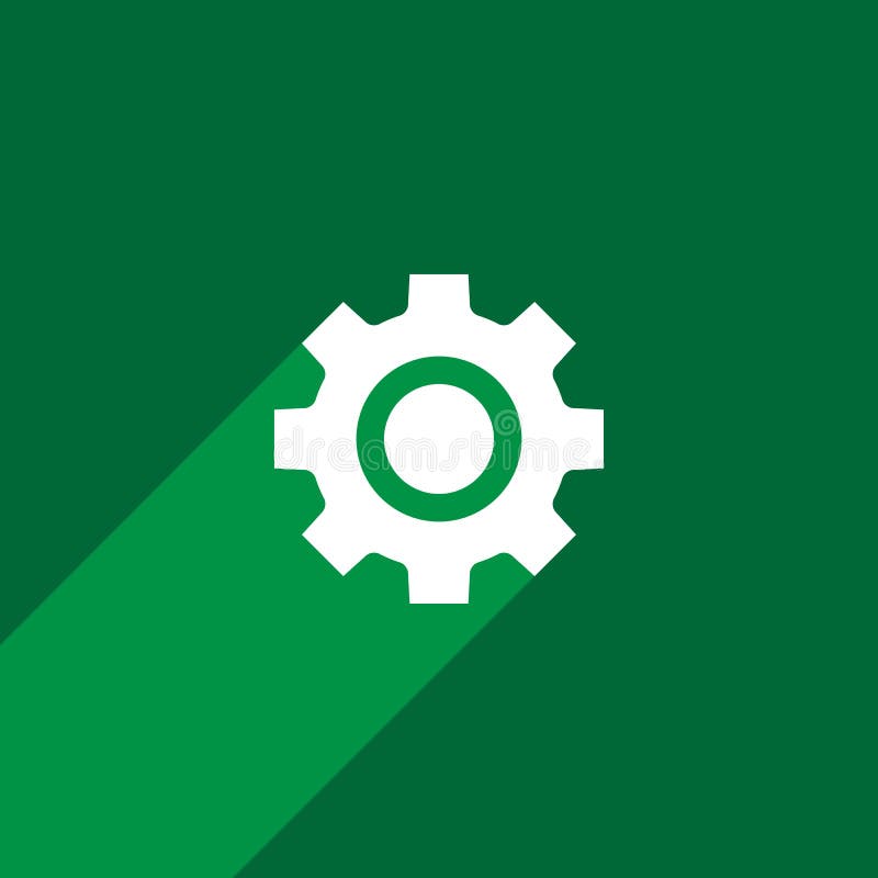 Setting Icon. Flat Style Design, Vector Illustration Stock Illustration ...