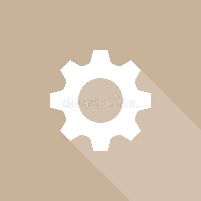 Setting Icon. Flat Style Design, Vector Illustration Stock Illustration ...