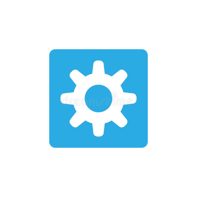 Setting Icon. Flat Style Design, Vector Illustration Stock Illustration ...