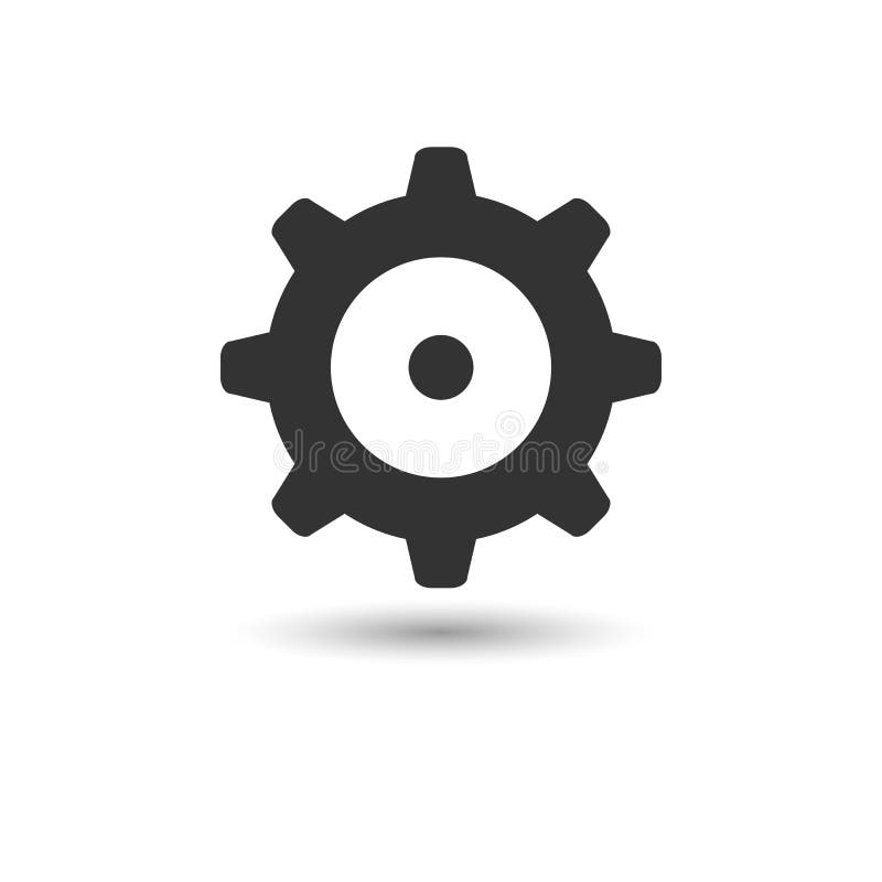 Setting Icon. Flat Style Design, Vector Illustration Stock Illustration ...