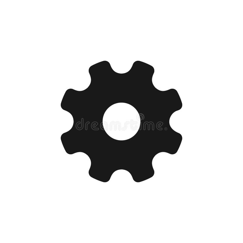 Setting Icon Flat Vector Design Stock Vector - Illustration of concept ...
