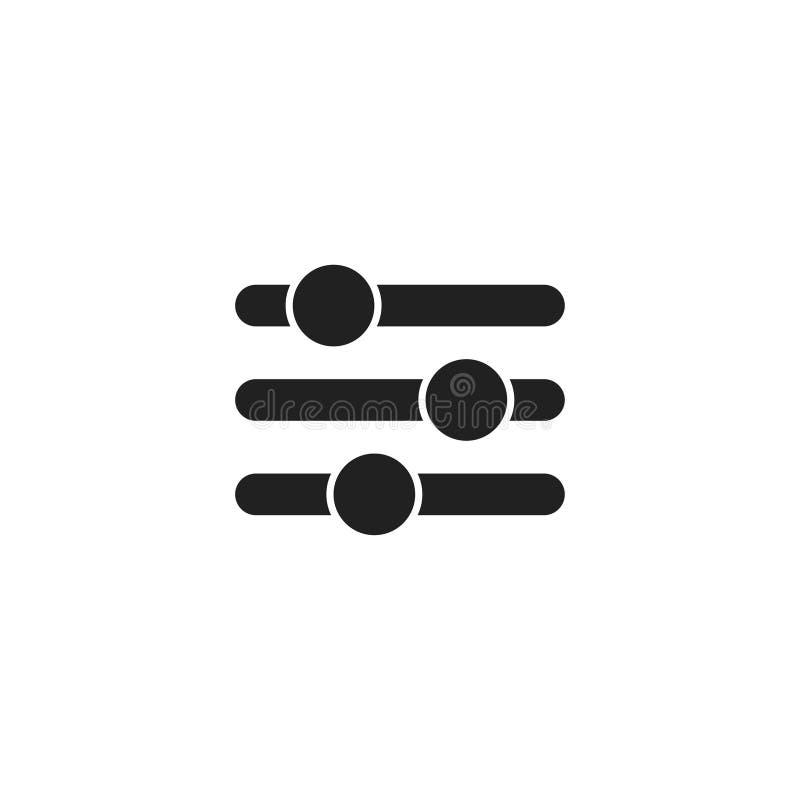 Setting Icon Level Vector. Isolated Illustration for Web Stock Vector ...