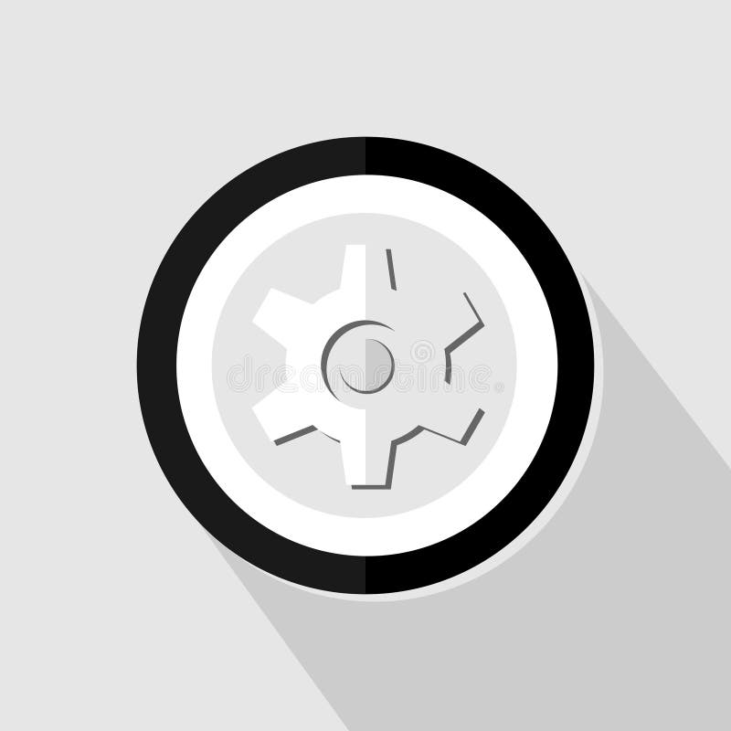 Setting Icon. Configuration Symbol for Web Design, App User Interfaces ...