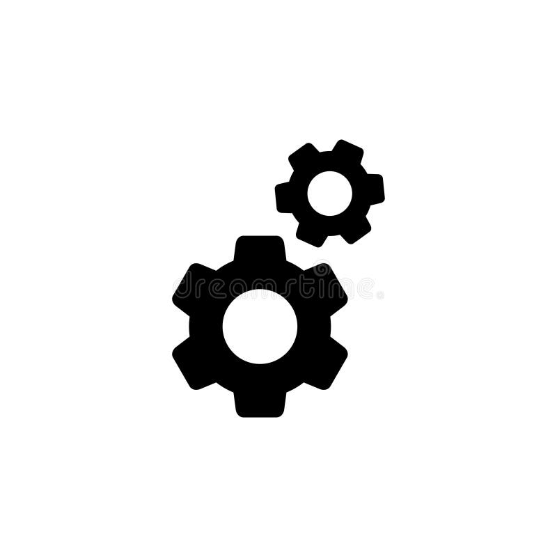 Setting Icon . Cog Settings Icon Symbol Stock Vector - Illustration of ...