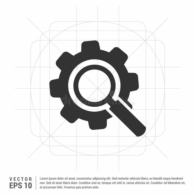 Setting icon stock vector. Illustration of code, menu - 132414383