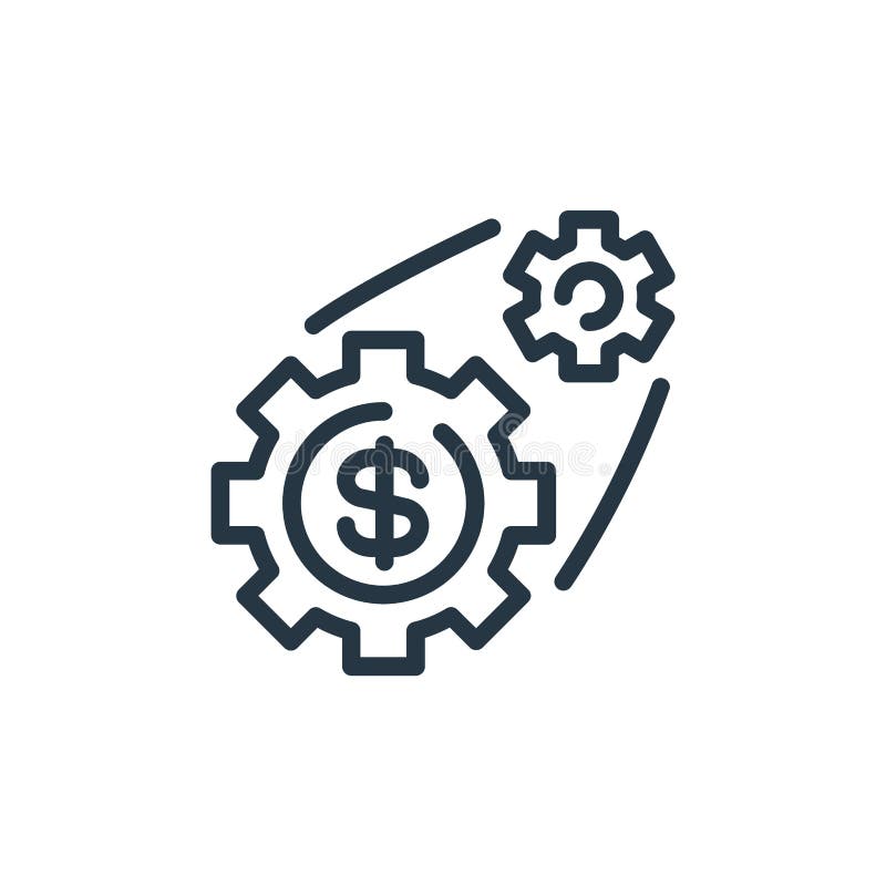 Setting Icon Vector from Finance and Business Concept. Thin Line ...