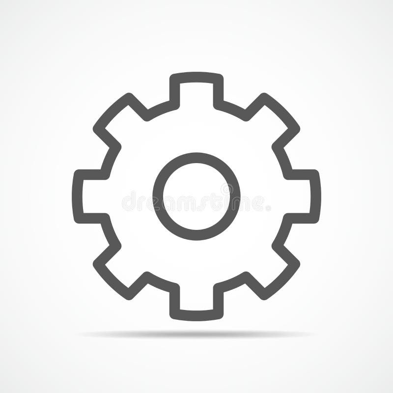 Setting Icon. Vector Illustration. Stock Illustration - Illustration of ...