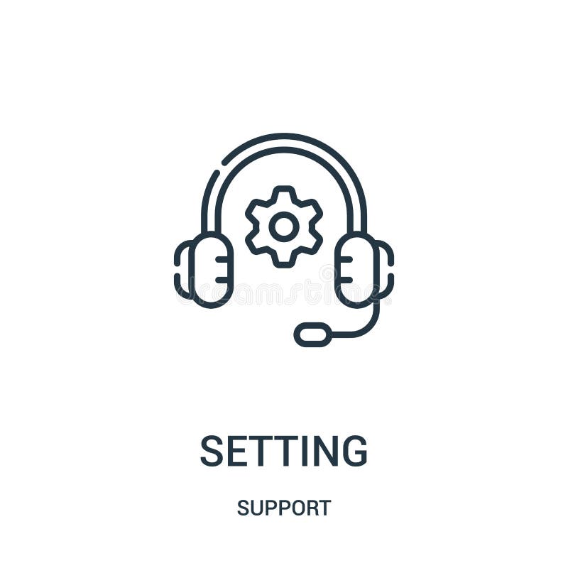 Technical Support Icon Vector From Support Collection Thin Line