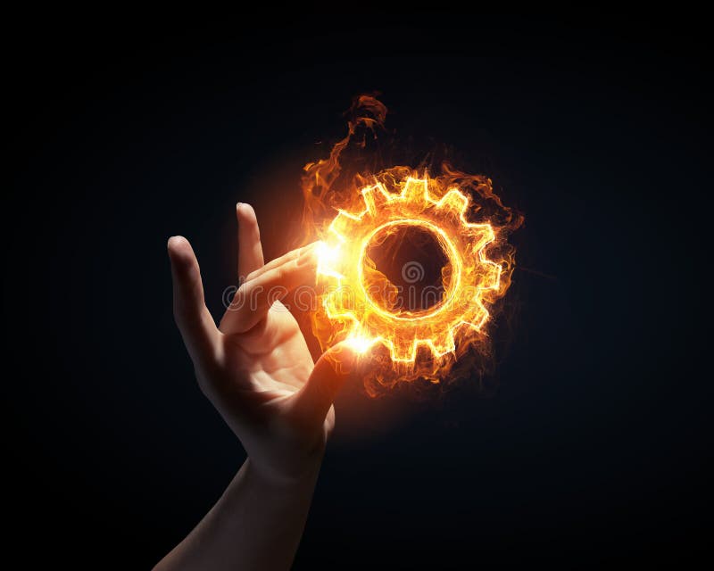 Setting light icon stock image. Image of interface, fire - 64508809