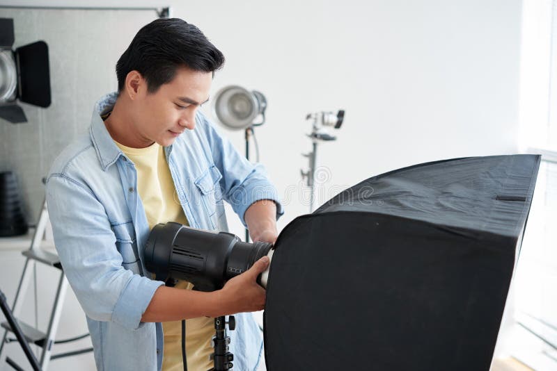 Setting lightbox stock photo. Image of hobby, lamp, holding - 114824624