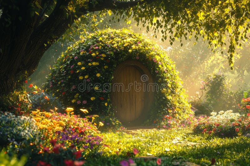 The Setting is a Magical Fantasy World in a Green Mysterious Forest ...