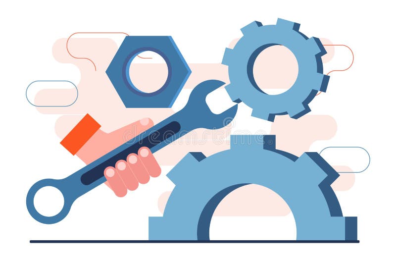 Setting and Optimization Concept. Idea of Improvement, Change or Repair ...