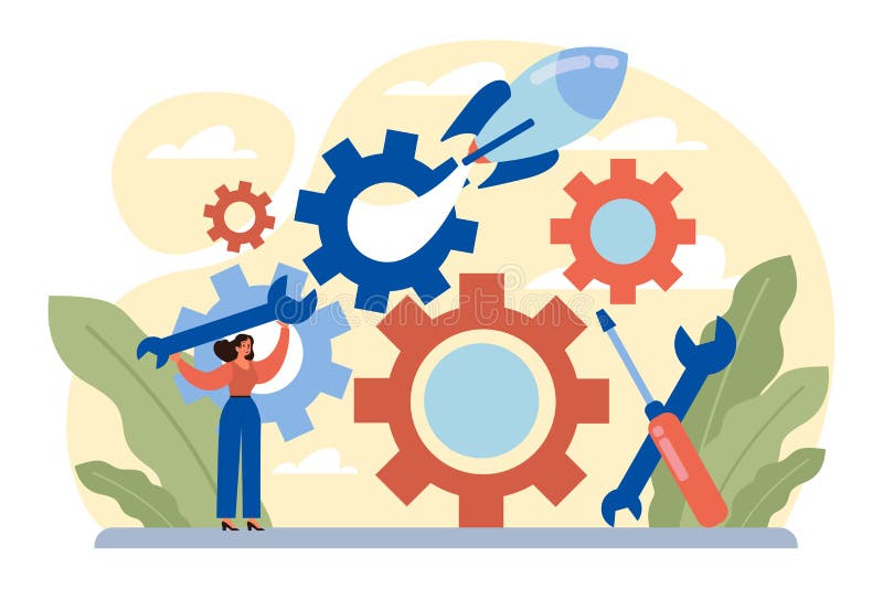 Setting and Optimization Concept. Idea of Improvement, Change or Repair ...