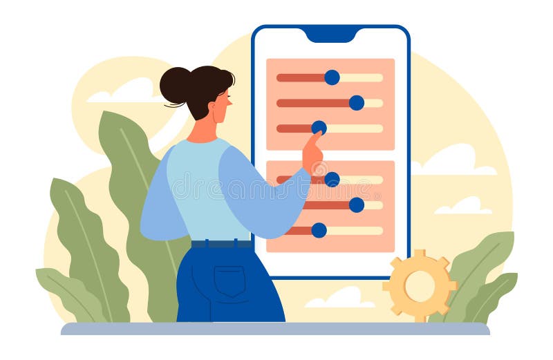 Setting and Optimization Concept. Idea of Improvement, Change or Repair ...