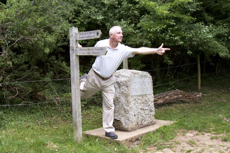 Setting Out on River Thames Path Stock Image - Image of tourist ...