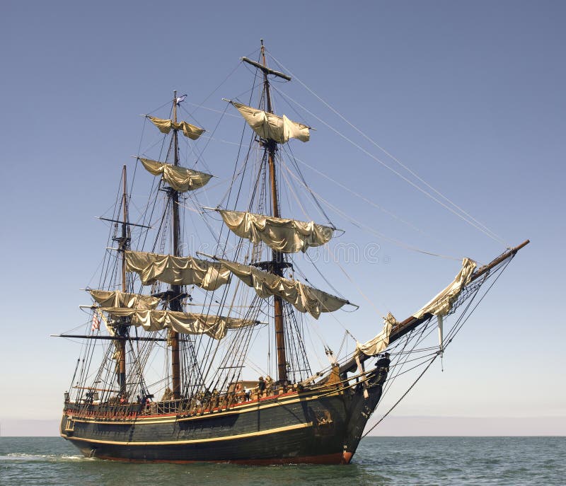 Setting Sail stock image. Image of vintage, ship, mutiny - 7591763