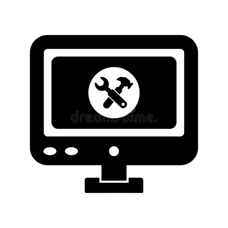 Setting, Service Tools, Configuration, Gear Icon. Black Vector Graphics ...