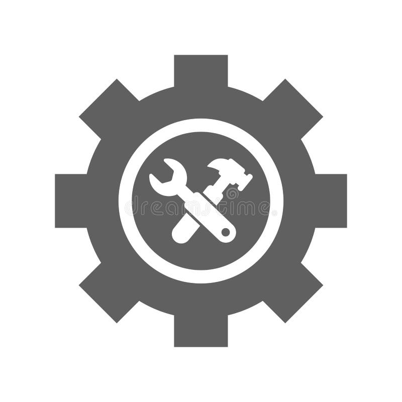 Setting, Service Tools, Configuration, Gear Vector Icon Stock Vector ...