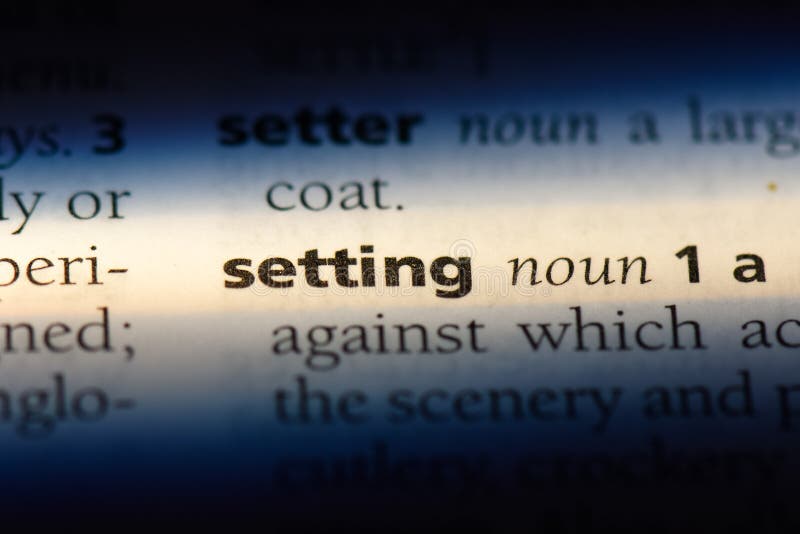 Setting stock image. Image of info, book, page, writing - 126618569