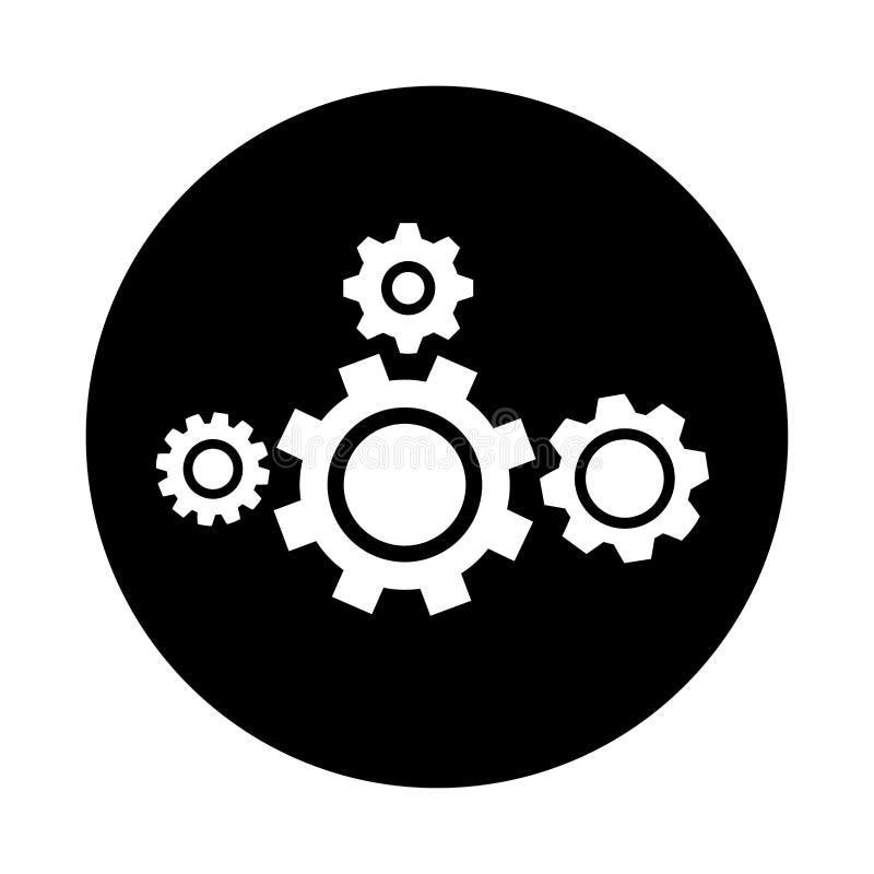 Setting, Settings, Gear Icon. Black Vector Sketch Stock Illustration ...