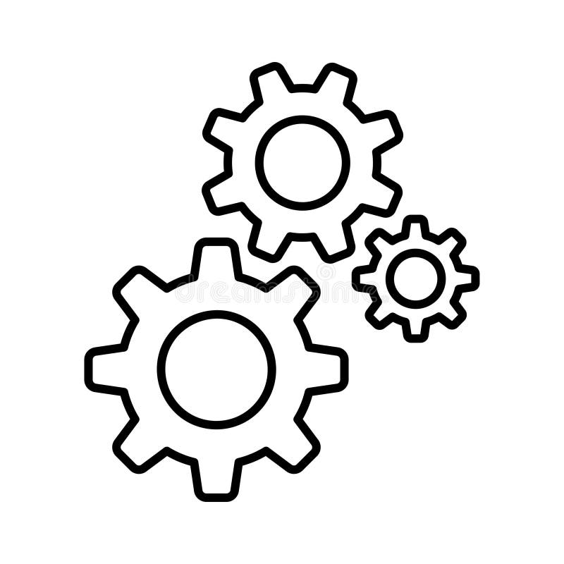 Setup , Configuration, Maintenance Icon Stock Illustration - Illustration of installation ...