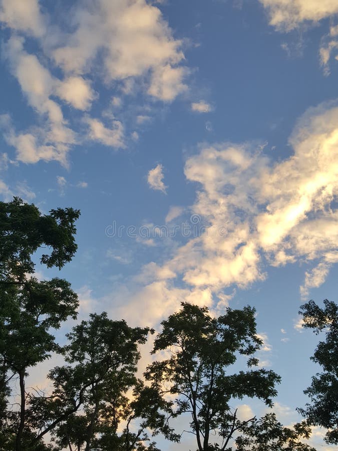 Setting sun clouds stock photo. Image of skies, glowing - 74738518