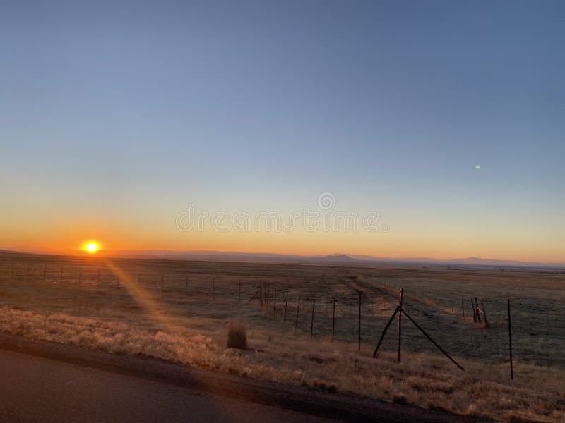 Setting Sun Great Colors stock photo. Image of hill - 209020920