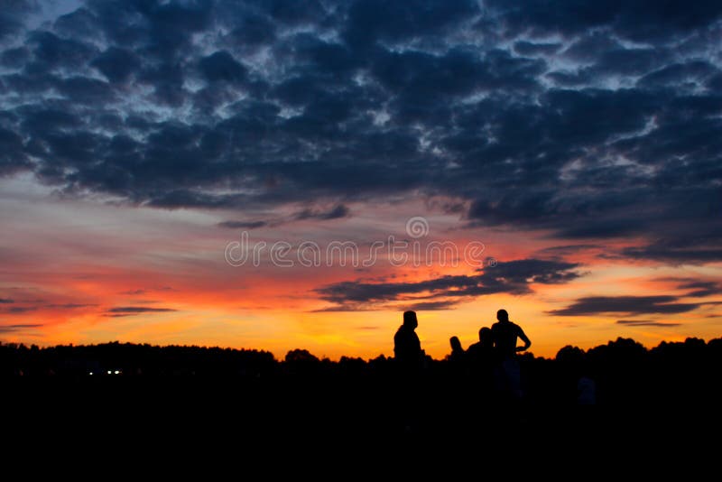 Sunset sky landscape stock image. Image of landscape - 135136323