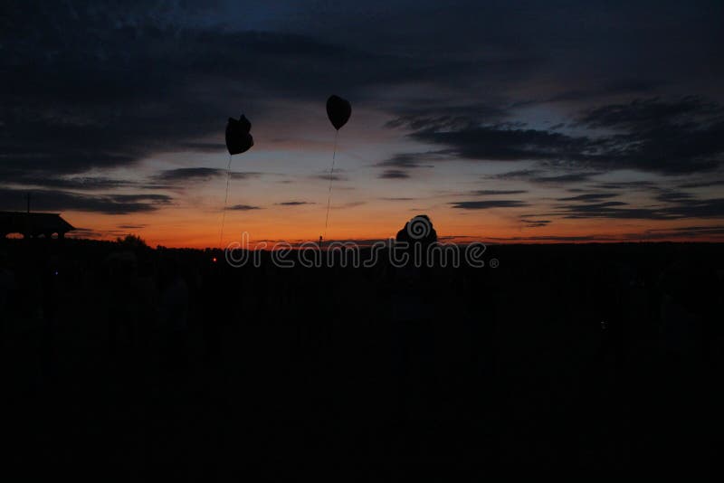 Sunset sky landscape stock photo. Image of setting, landscape - 135136334