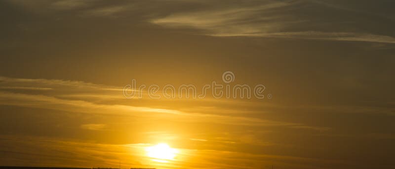 Setting Sun in the Summer Evening Stock Photo - Image of nature ...