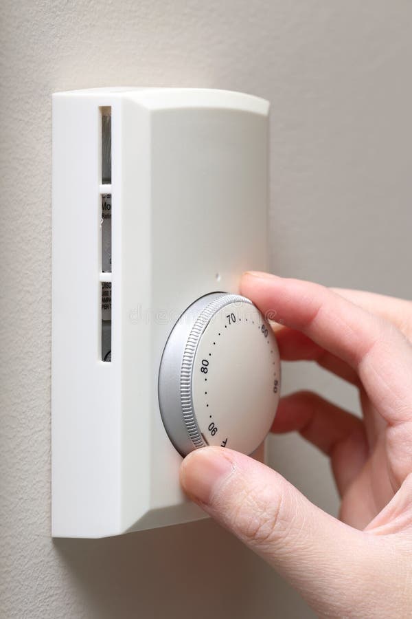 Thermostat Cool Heat Switch Stock Photo - Image of control, switch ...
