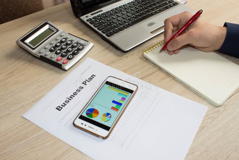 Setting Up a Business Plan. Business Graphics Pictures Stock Image ...