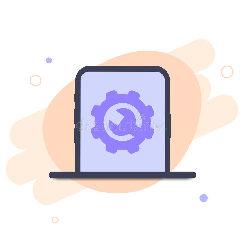 Setting Up Cell Phone Vector, Repair Fix and Maintenance Cellphone ...