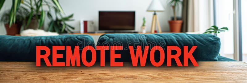 Setting Up a Modern Home Office for Remote Work with a Green Sofa in a ...