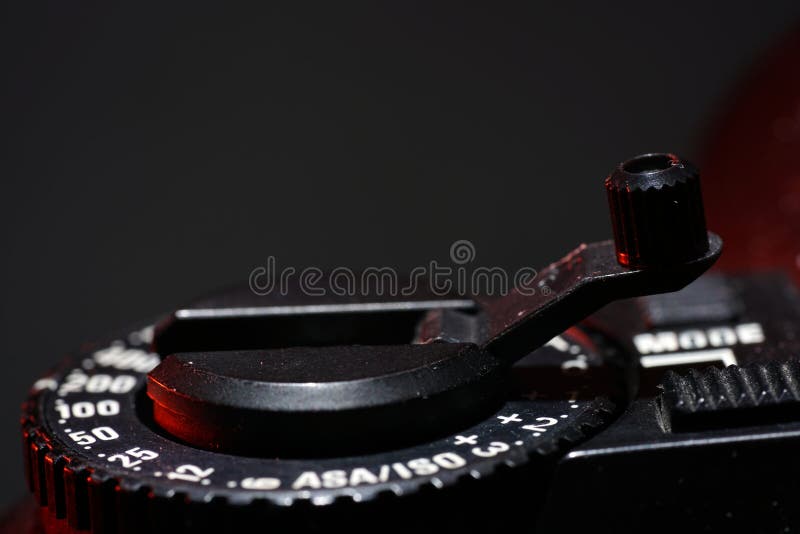 Setting Wheel for ISO and Aperture on an Old Camera Photographed in the ...