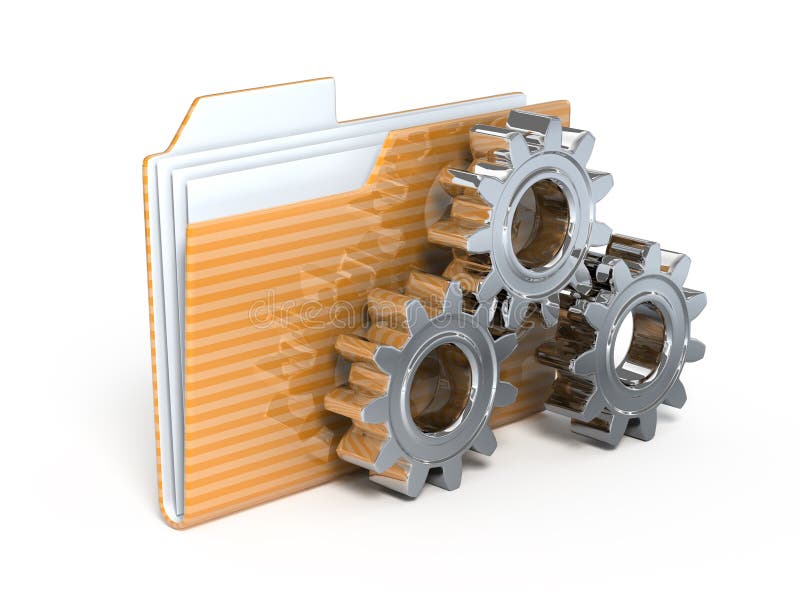 Settings 3d icon stock illustration. Illustration of button - 12062084