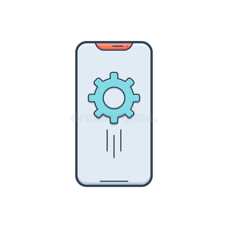 Color Illustration Icon for Settings App, Technical and App Stock ...