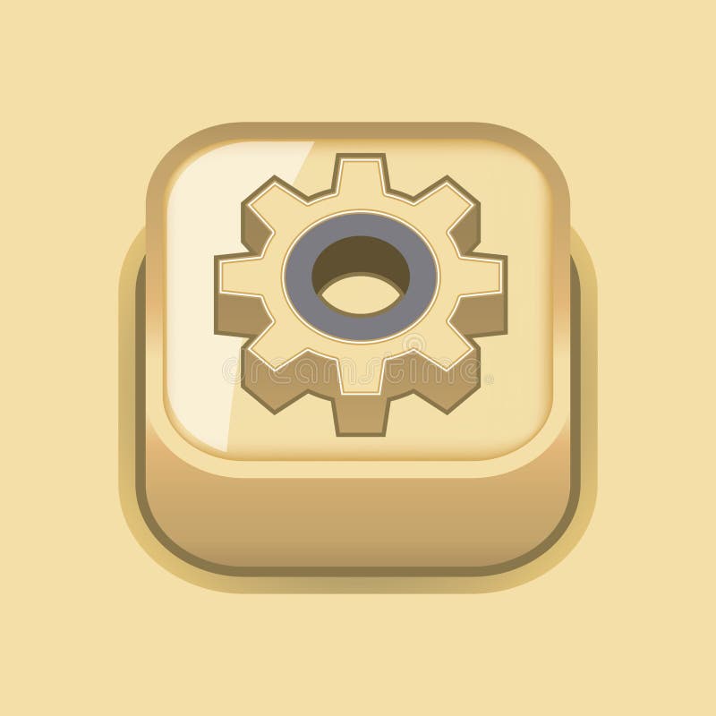 Settings Button. Vector Illustration Decorative Design Stock Vector ...
