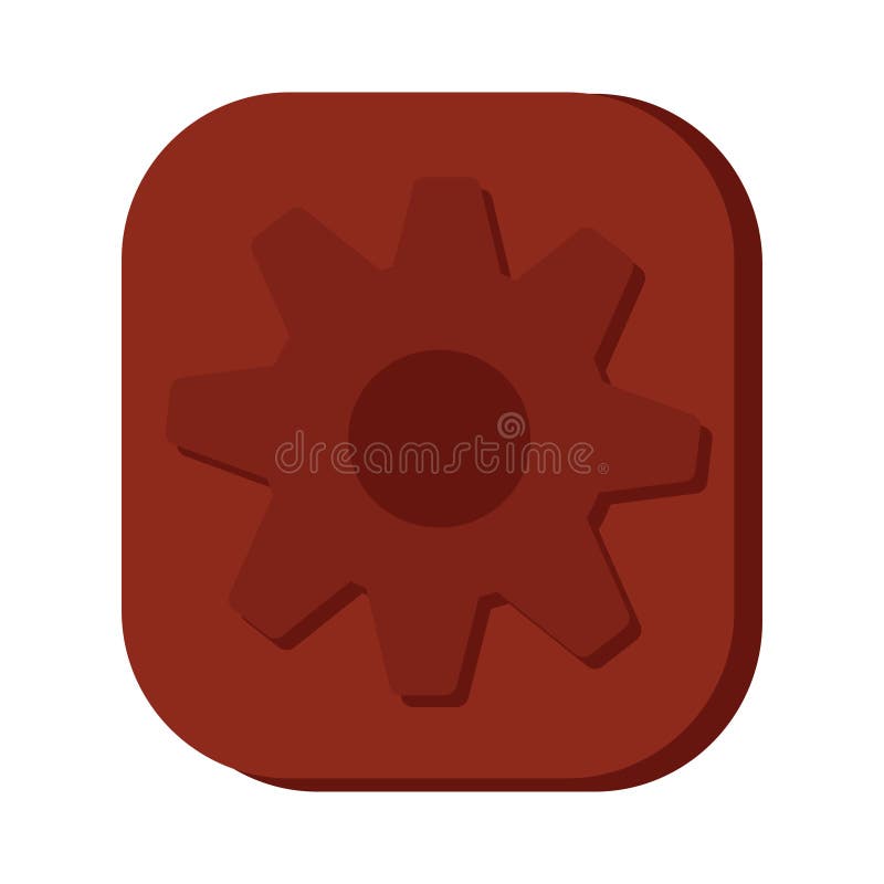 Settings Button. Vector Illustration Decorative Design Stock Vector ...
