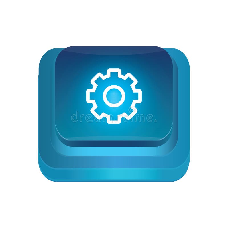 Settings Button. Vector Illustration Decorative Design Stock Vector ...