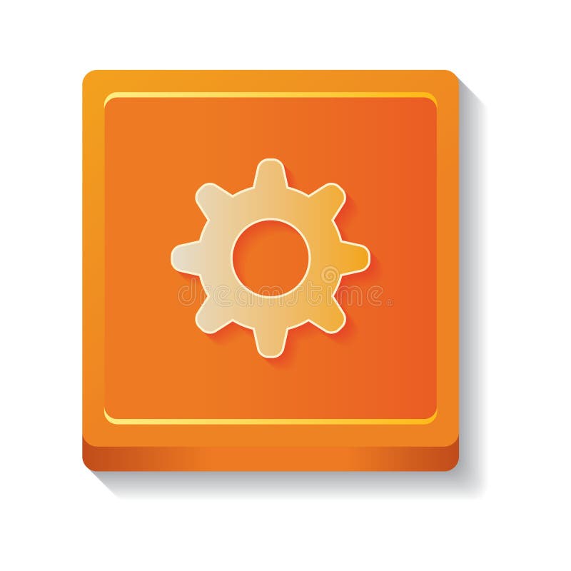 Settings Button. Vector Illustration Decorative Design Stock Vector ...