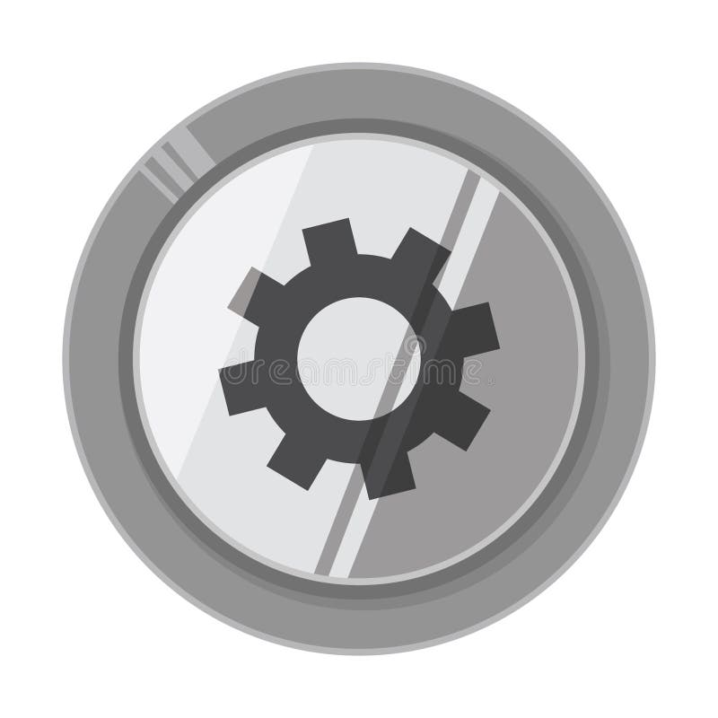 Settings Button. Vector Illustration Decorative Design Stock Vector ...