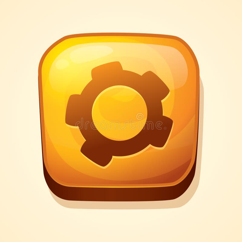 Settings Button. Vector Illustration Decorative Design Stock Vector ...