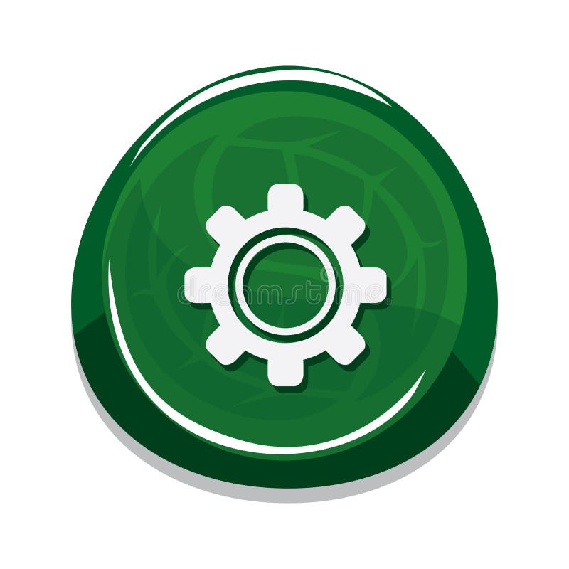Settings Button. Vector Illustration Decorative Design Stock Vector ...