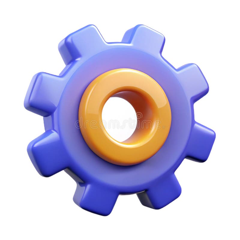 Settings 3D Illustration stock illustration. Illustration of system ...