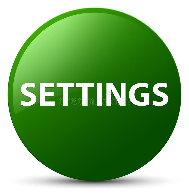 Settings Green Round Button Stock Illustrations – 573 Settings Green ...